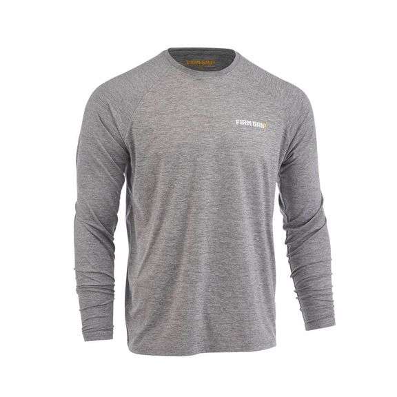 Men's Large Gray Performance Long Sleeved Shirt - Matthews Auctioneers