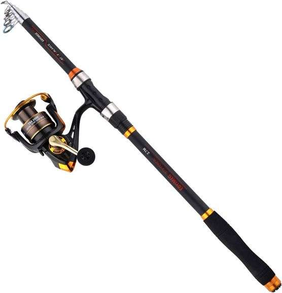 EOYIMEG Fishing Rod and Reel Combo, Medium Heavy Power Fishing Poles ...