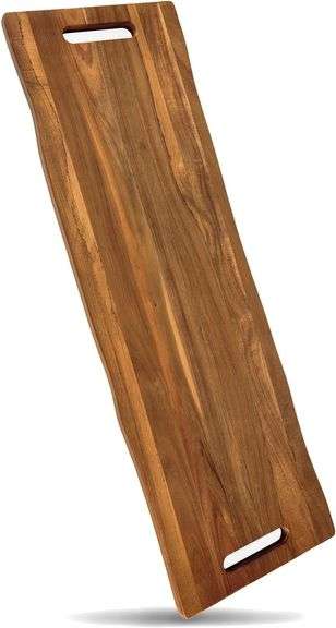 Acacia Serving Board, 36x12 Inch, Natural Wood Charcuterie Platter ...