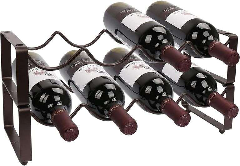 Metal 2 Tier Countertop Wine Rack, Wine Cabinet Counter Wine Rack ...