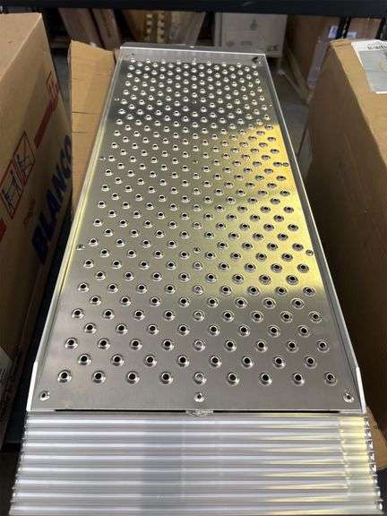 Guardian Aluminum Dual Runner Shed Ramps With Punch Plate Surface ...