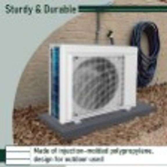 18 in. X 36 in. X 3 in. HDPE Condenser Mounting Pad for Ductless Mini ...