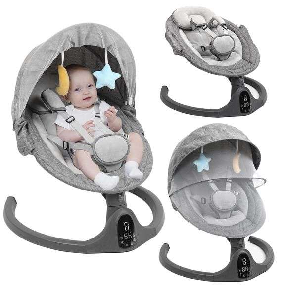Oneya Baby Swing With Bluetooth Remote Oneya Electric Baby Swing For ...