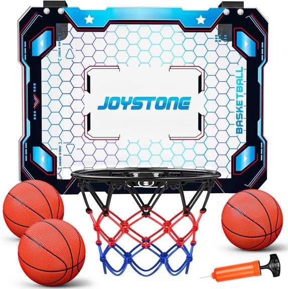 Mini Basketball Hoop Indoor,Hooks on Doors,Basketball Hoop for Wall ...