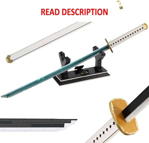 HI-REEKE Cosplay Anime Swords Building Blocks Kit 1 Piece Roronoa Zoro ...