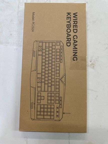 Gaming Keyboard, Full Size RGB Backlit Quiet Computer Keyboard, Wrist ...