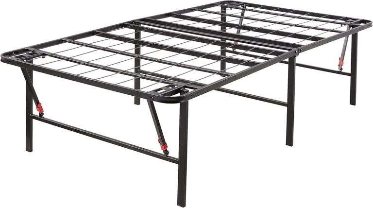 Amazon Basics Foldable Platform Bed Frame, Tool-Free Assembly, 18 Inch ...