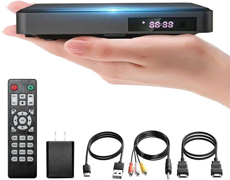 Mini DVD Player, HDMI Small DVD Player for TV with All Region Free ...