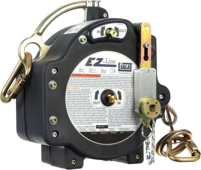 3M DBI-SALA EZ-Line 7605060 Retractable Horizontal Lifeline System, 60 ...