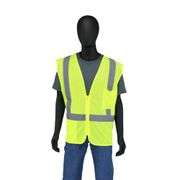 Hi Visibility Lime Green Class 2 Reflective Safety Vest - Matthews ...