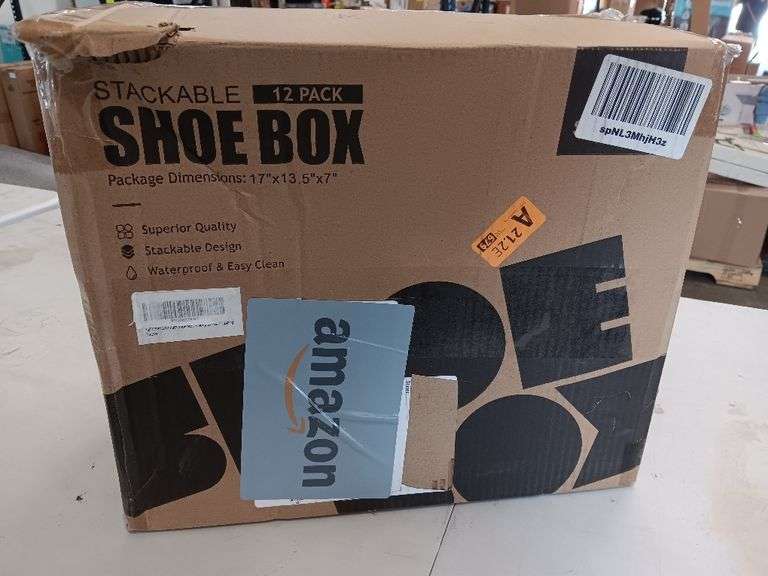 Stackable shoe boxes 12 pack - Matthews Auctioneers