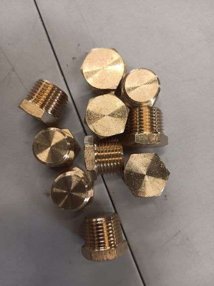 3/4 Male NPT MPT MIP Solid Hex Head Brass Pipe Plug Fitting Fuel/Air ...