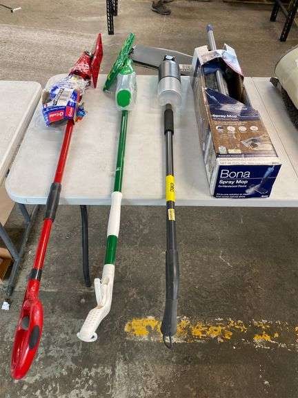 Group Lot of Assorted Spray Mops - Matthews Auctioneers