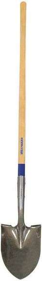 Westward Round Point Shovel, 48 in.Handle, 14 ga. - 1WG31 - Matthews ...