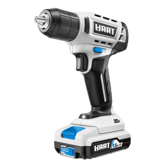 HART 20-Volt 3/8 Drill/Driver Kit, Generation 2, (1) 1.5Ah Lithium-Ion ...