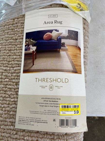 Madison Washable Rug 4x5.6ft - Threshold - Matthews Auctioneers