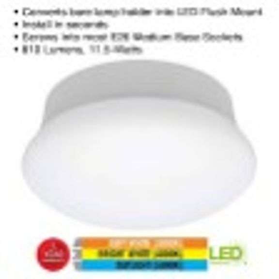 Commercial Electric Spin Light 7 in. Closet Light LED Flush Mount ...