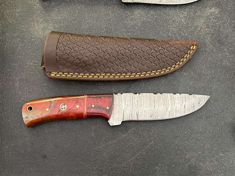 9in Demascus Knife - Matthews Auctioneers