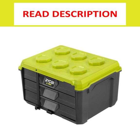 LINK 3-Drawer Modular Tool Box, RYOBI Green - Matthews Auctioneers