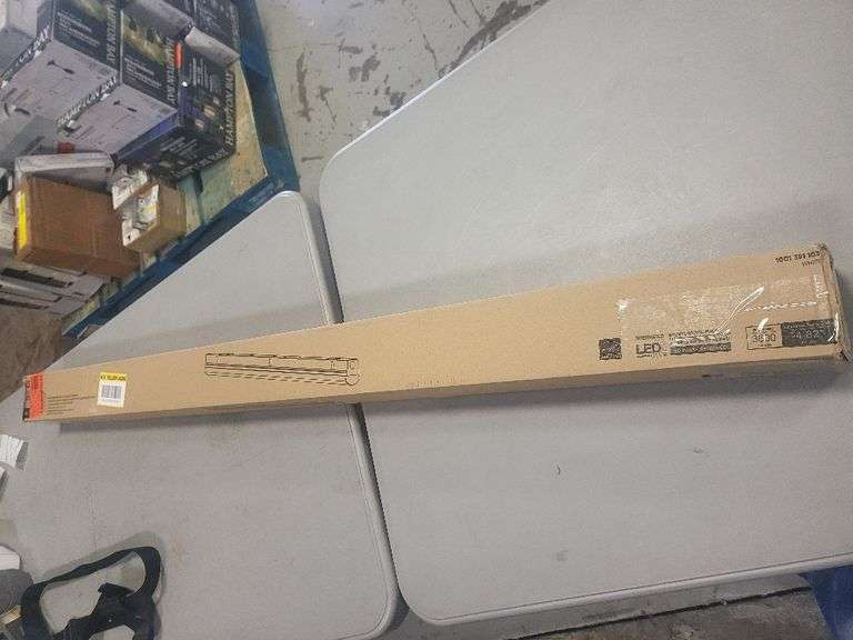 4 ft. 64-Watt Equivalent Direct Wire Integrated LED White Strip Light ...