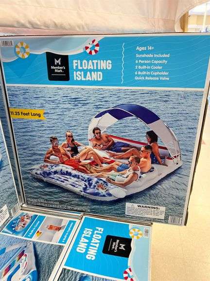 Floating Island With Canopy - Matthews Auctioneers