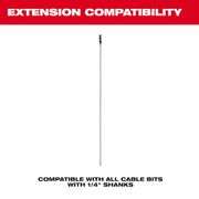 Milwaukee 1/4 in. X 54 in. Cable Bit Extension - Matthews Auctioneers