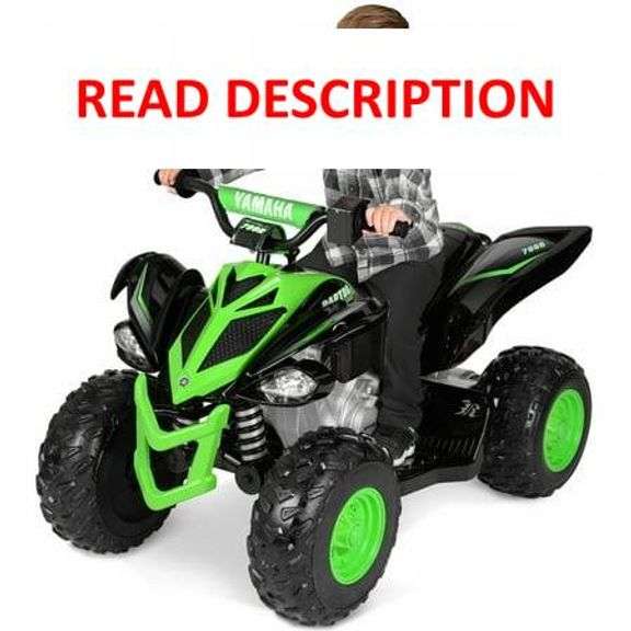 Yamaha 12 Volt Raptor Battery Powered Ride-On - New Custom Graphic ...