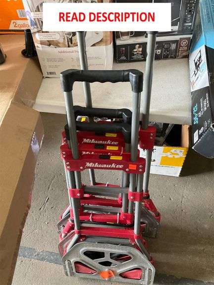 Group Lot of Milwaukee Foldable Dolly with Issues - Matthews Auctioneers