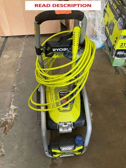 RYOBI 3300 PSI 2.5GPM Cold Water Gas Pressure Washer with Honda GCV200 ...