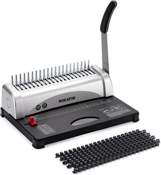 Binding Machine,Book Binder Machine 21-Holes, 450 Sheets,Comb Binding ...