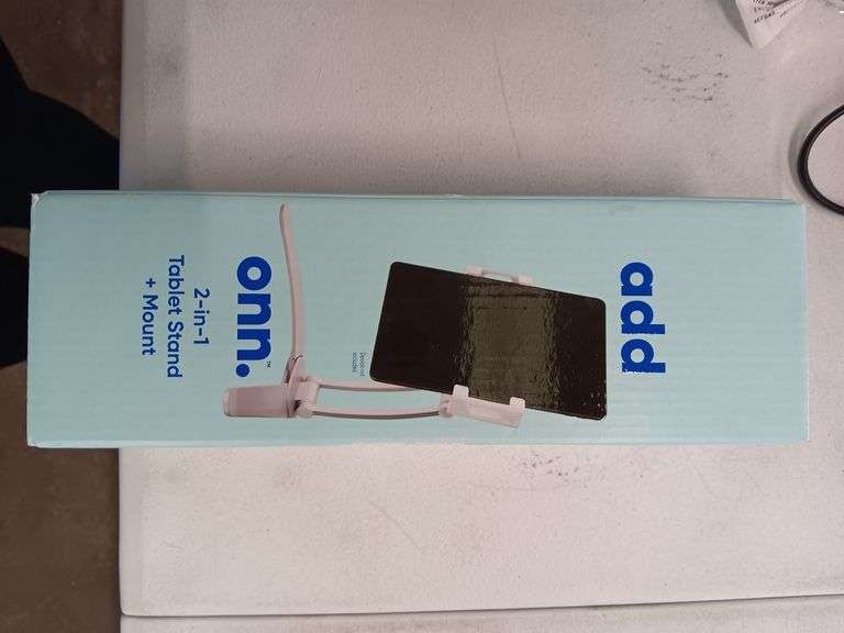 onn. 2-in-1 Tablet Stand Holds Most Devices with 5.5'-12.9' Screens ...