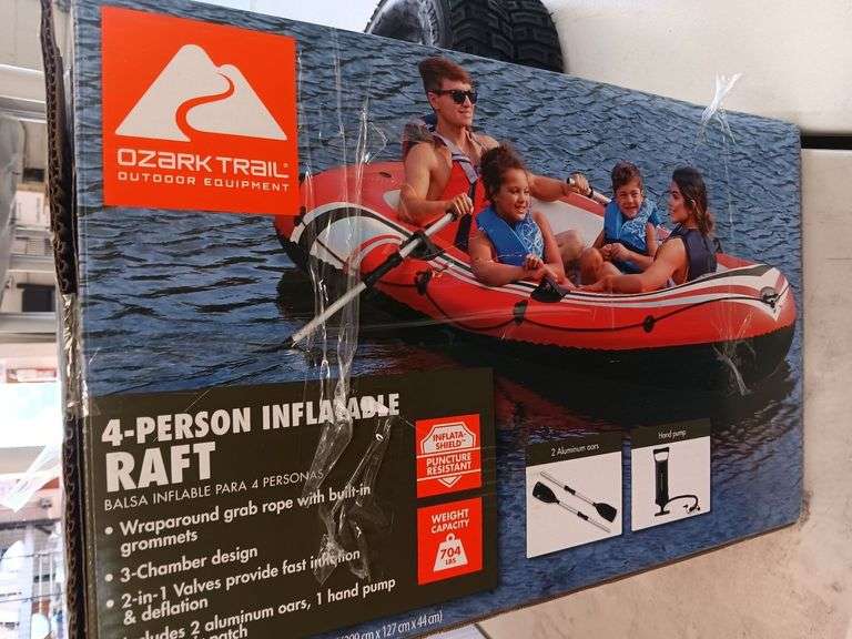 4 person inflatable raft - Matthews Auctioneers