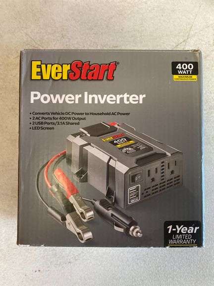 EverStart Power Inverter 400W - Matthews Auctioneers