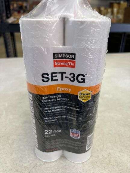 (4) Simpson Strong-Tie SET-3G 22-oz High-Strength Epoxy Adhesive with ...