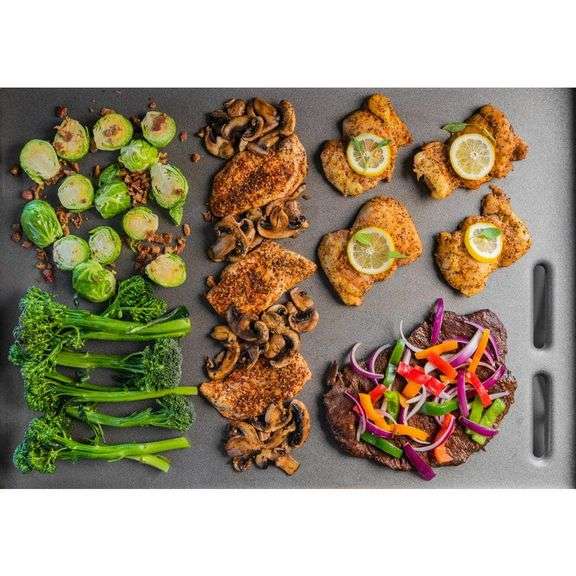 Nexgrill Daytona 3-Burner 30 in. Propane Gas Griddle in Black with Lid ...