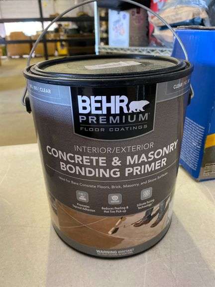 BEHR Interior/Exterior Concrete & Masonry Bonding Primer- Clear, 1 ...