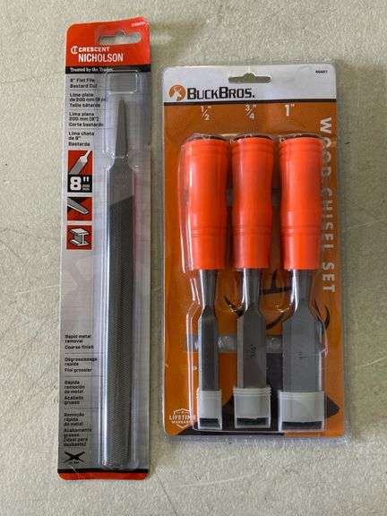 Group Lot of Chisels & File - Matthews Auctioneers