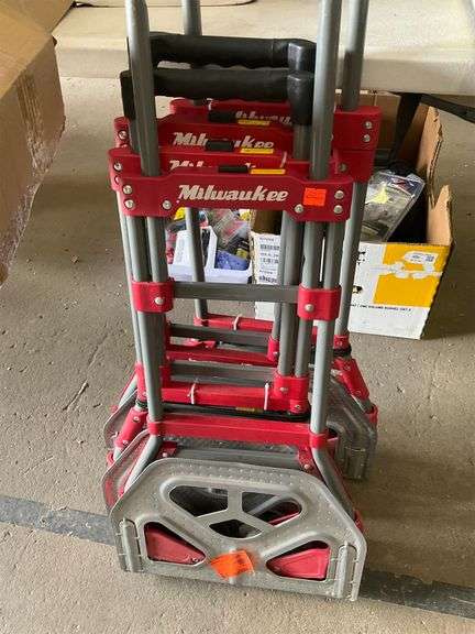 Group Lot of Milwaukee Foldable Dolly with Issues - Matthews Auctioneers