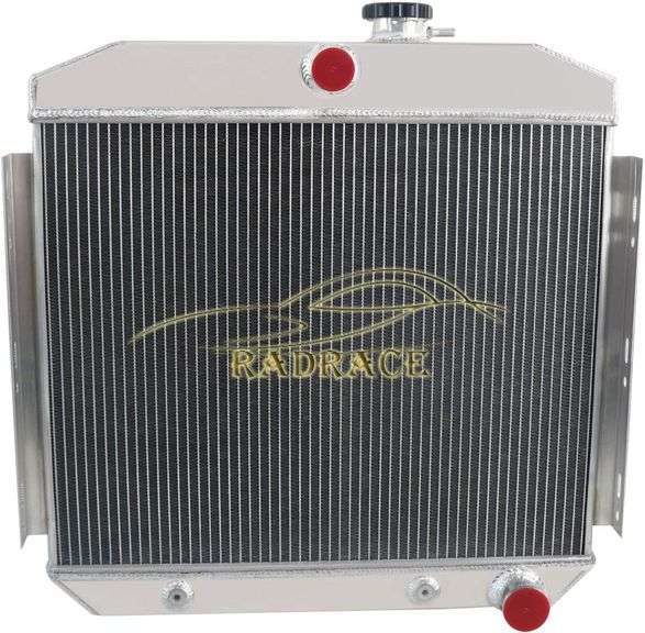 RadRace 4 Row Aluminum Radiator for 1955 1956 1957 Chevy Bel Air One ...