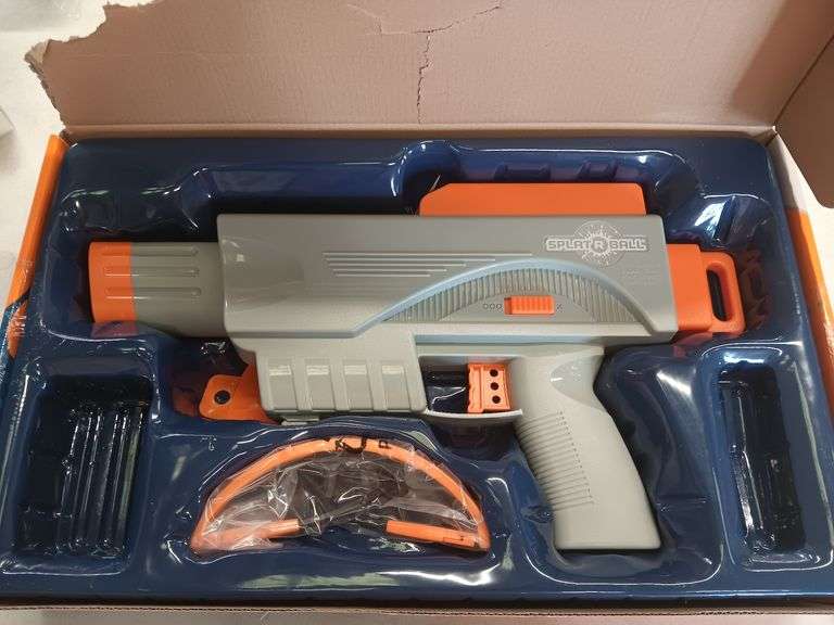 Splatrball Full Auto 375 Mini Water Bead Blaster Kit Grey / Orange ...