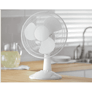Mainstays 12 3-Speed Oscillating Table Fan, FT30-8MBW, White - Matthews ...