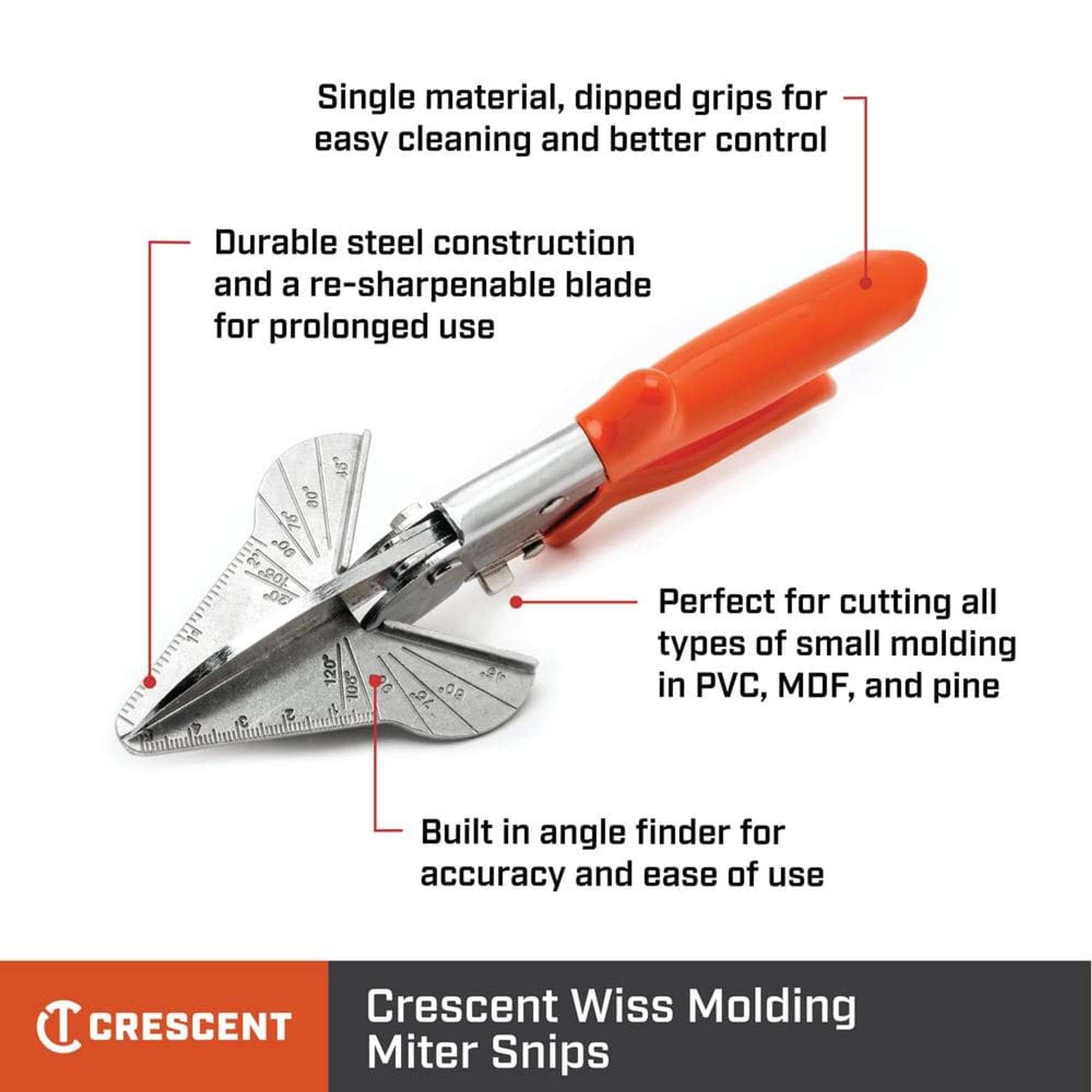 Crescent wiss molding miter snips store