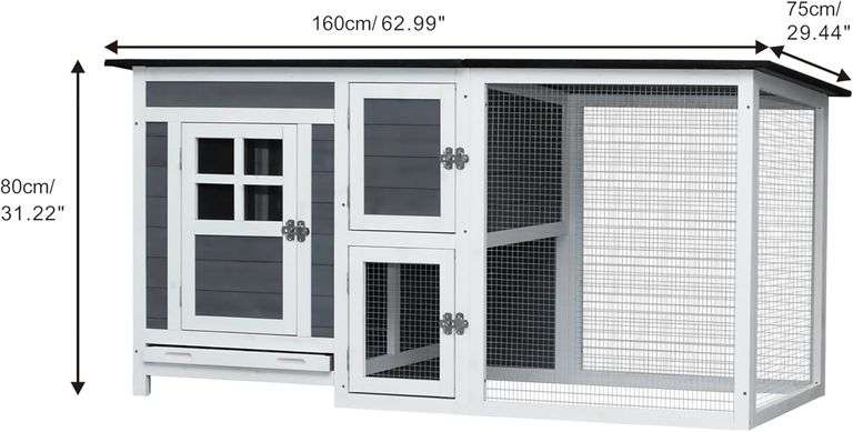 Waterproof Rabbit Cage,Wooden Outdoor Chicken Coop,Outdoor Cat House ...