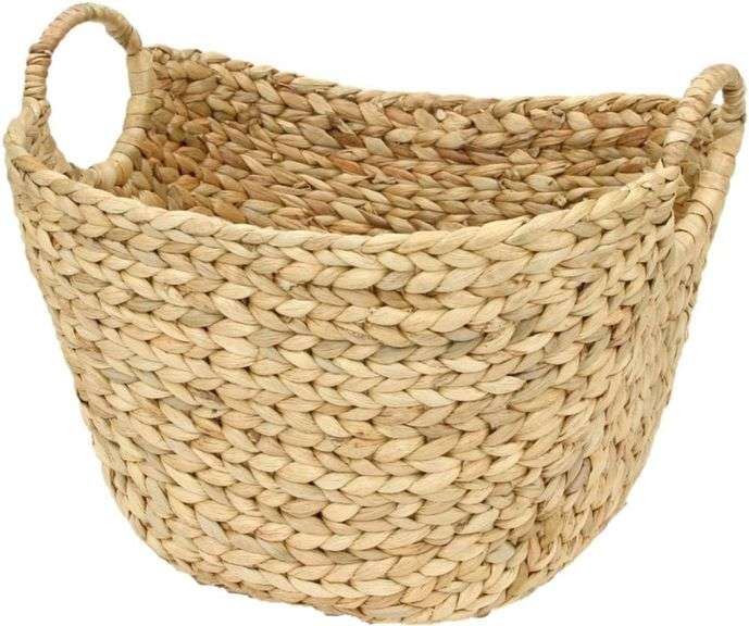 Ohashi Shinji Shoten Hyacinth Multi Basket, Natural, L 16.5 x 15.0 x 11 ...