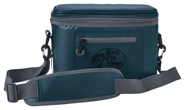 Bass Pro Shops Soft-Sided Cooler - 6 Cans - Blue - Matthews Auctioneers