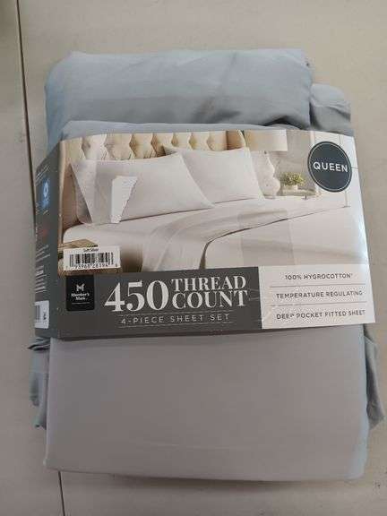 450 thread count 4 piece sheet set - Matthews Auctioneers