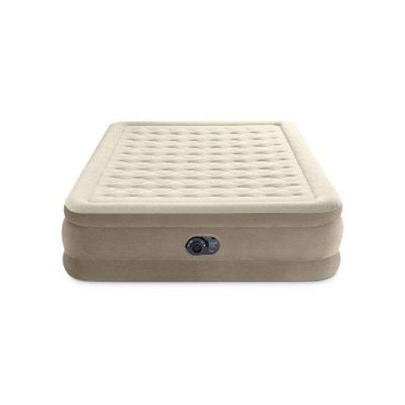 Intex Ultra Plush20 Queen Air Mattress with 120V Internal Pump ... Intex Ultra Plush20 Queen Air Mattress with 120V Internal Pump ...