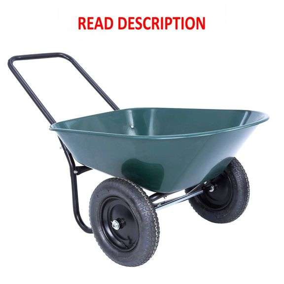 Marathon 5-cu ft Poly Wheelbarrow - Matthews Auctioneers