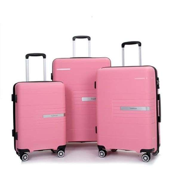 Tripcomp 3 Piece Luggage Sets, Hardside Carry On Luggage, PP case with ...