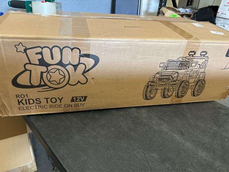 FUNTOK Kids 12V Electric Ride on Toy Car with Remote Control, Spring ...